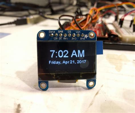 Simplest ESP8266 Local Time Internet Clock With OLED Internet Clock Clock Arduino Projects Diy