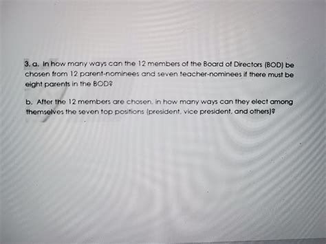 Answered 3 A In How Many Ways Can The 12… Bartleby