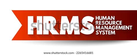Hrms Human Resource Management System Suite Stock Vector Royalty Free