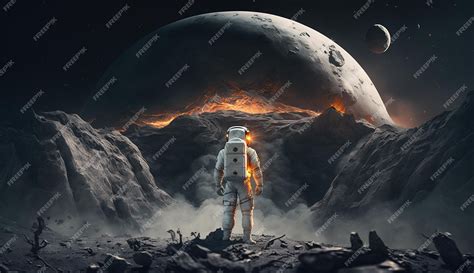 Premium Photo Astronaut On Asteroid Space Nasa Ai Generated Art