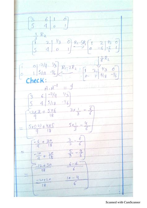 Solution Guassian Method To Find The Inverse Of Matrix Studypool