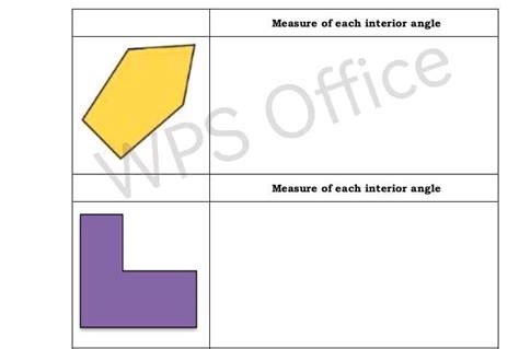 Measure Of Each Interior Angle Shape Studyx