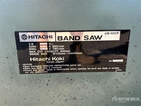 Hitachi Cb 100f Sierra De Cinta Ritchie Bros Auctioneers