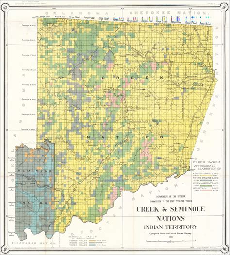 Indian Territory Oklahoma Map Tribal Lands Before Statehood