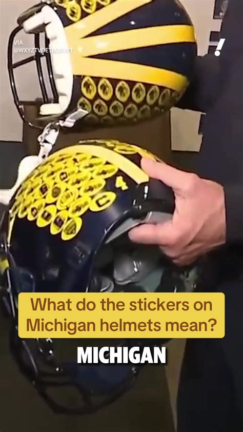 Understanding Michigan Football Helmet Stickers Tiktok