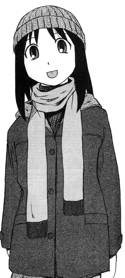 Safebooru 1girl Azuma Kiyohiko Azumanga Daioh Beanie Black Hair Coat