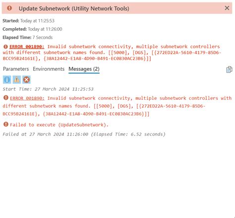 Solved Facing An Issue With Creating Multiple Subnetwork Esri Community