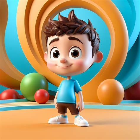 3d Cartoon Character 3d Happy Cartoon Illustration 3d Cartoon Funny