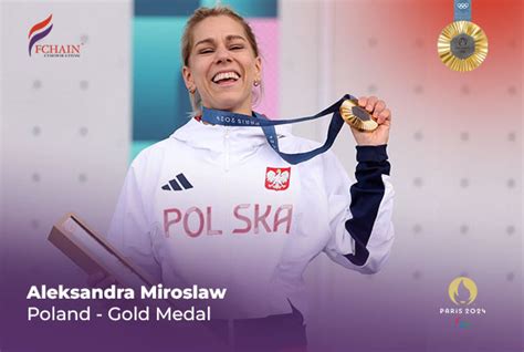 Polands Aleksandra Miroslaw Gets Gold Medal In Speed Climbing In The