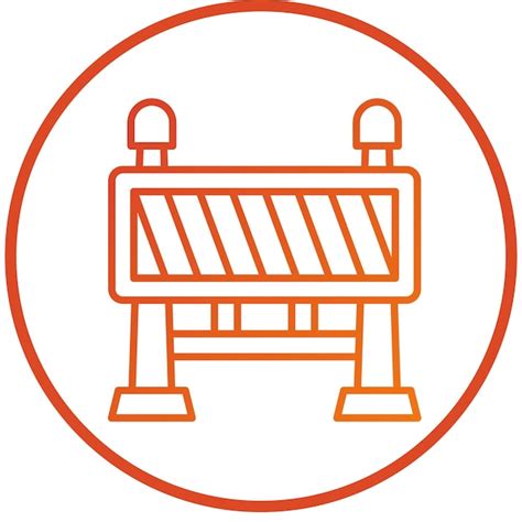 Premium Vector Barrier Icon Style