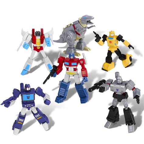 Buy Yolopark Transformers Toys 6 Pack G1 Action Figures Amk Mini Series Optimus Prime Bumblebee