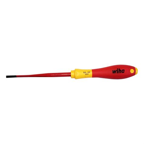 Wiha 35 X 100mm Slotted Slimfix Vde Screwdriver Bunnings Australia