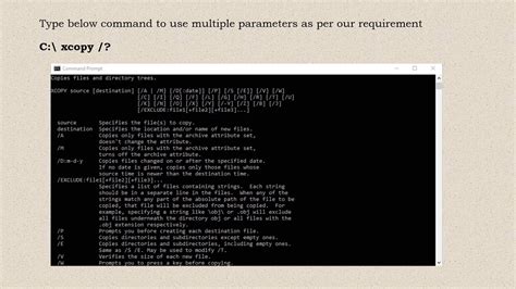 How To Take Backup Using Xcopy Command Youtube