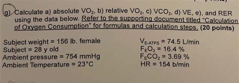 Solved G Calculate A Absolute VO B Relative VO C VCO Chegg Com