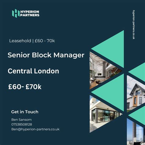 Senior Block Manager Im Currently Working With Some Of The Leading