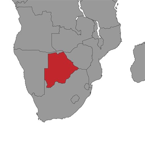 Botswana On World Map Vector Illustration 16466787 Vector Art At Vecteezy