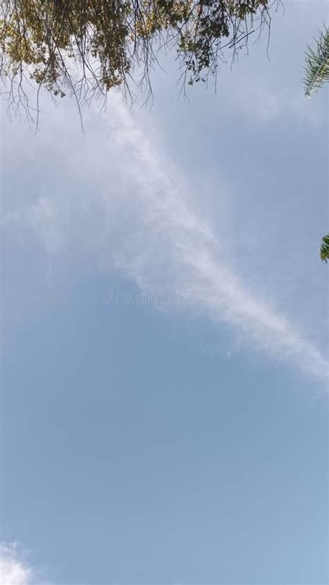 The Sky Is Light Blue And Thin Clouds Around It Stock Image Image Of Thin Light 342596201