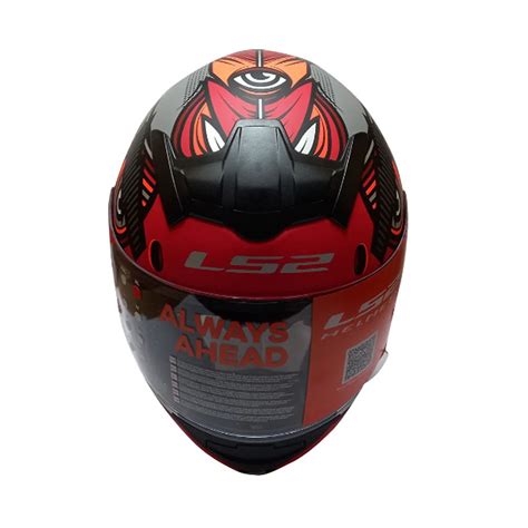Casco Ls2 Ff 352 Khan Gris Rojo Mr7 Cascos Agv Motos