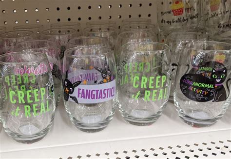 Day Of The Dead And Halloween Stemless Wine Glasses Only 1 At Dollar Tree