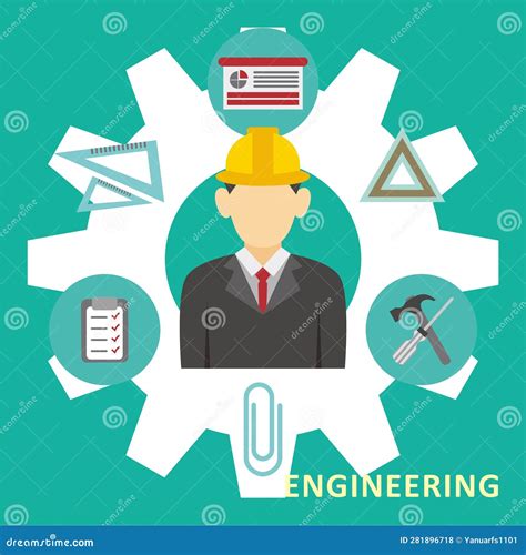 Engineering Activity Illustration Template Stock Vector Illustration