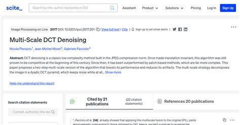 Multi Scale Dct Denoising