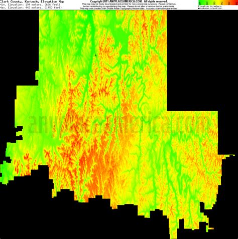 Free Clark County Kentucky Topo Maps And Elevations