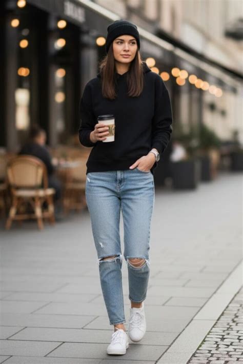 15 Black Hoodie Outfit Ideas How To Style For Every Occasion