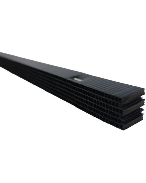 Cor A Vent S 400 Soffit Strip Vent 1x1 12x4 Black Coravent