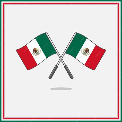 Mexican Flag Logo Outline