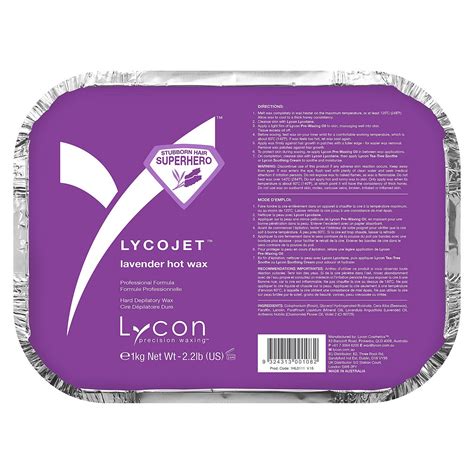 Lycon Lycojet Lavender Hot Wax 1kg Au