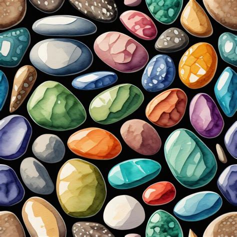 Premium Photo A Colorful Collection Of Rocks With Different Colors And Shapes