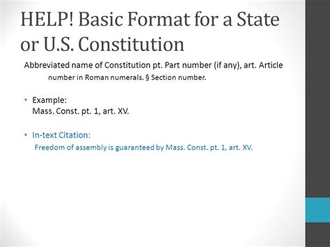 Gratuit 1001 Us Constitution Mla Citation Fraiscitation