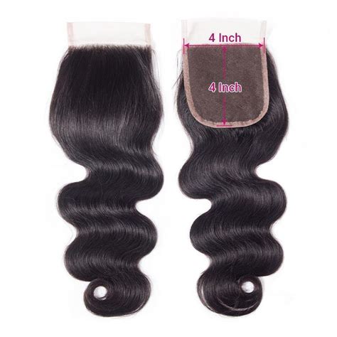 Body Wave 4x4 Lace Closure Free Part Middle Part Three Part Closure