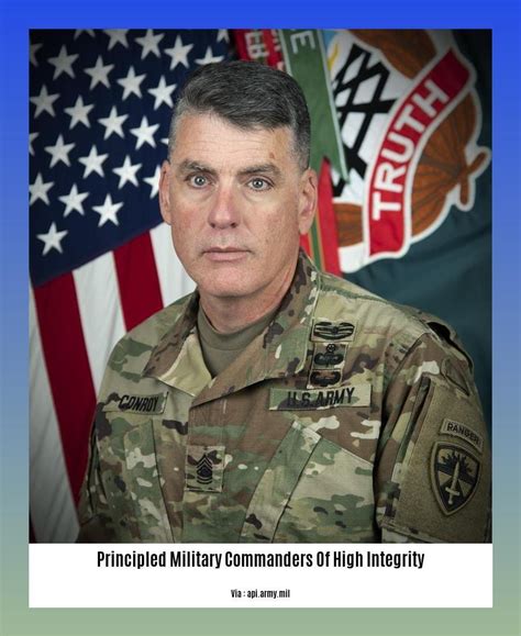 The Paramount Importance Of Principled Military Commanders Of High