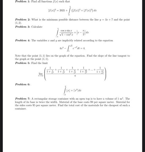 solved problem 1 find all functions f x such that [f x