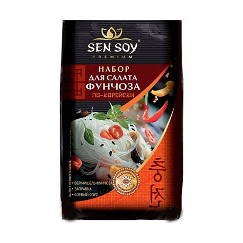 Набор для салата фунчоза по-корейски, Sen Soy, 1 шт. по 210 г. - купить ...