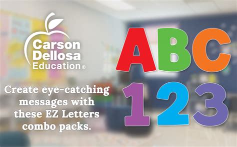 Carson Dellosa 219 Piece Colorful Cutout Letters 4 Upper And