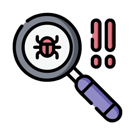 A Magnifying Glass With A Bug On It 50067761 Vector Art At Vecteezy