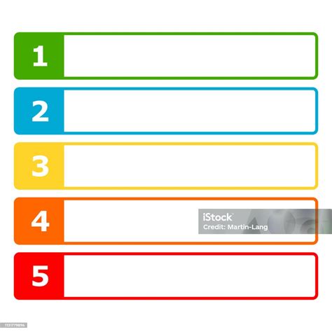 Blank Numbered List Template