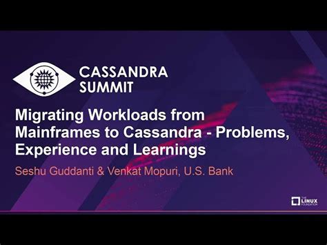 Free Video Migrating Workloads From Mainframes To Cassandra Problems