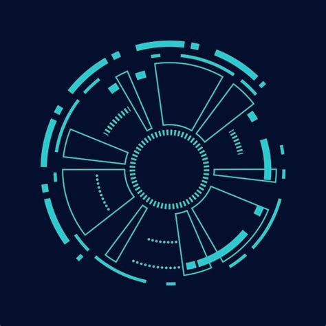 Premium Vector Sci Fi Circle Frame Modern User Interface Element