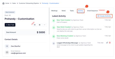 How To Create A Activity Log Inside A Deal Taskip