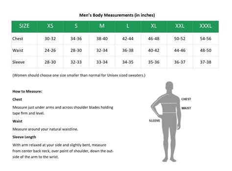 Size Chart Alpaca Meadows