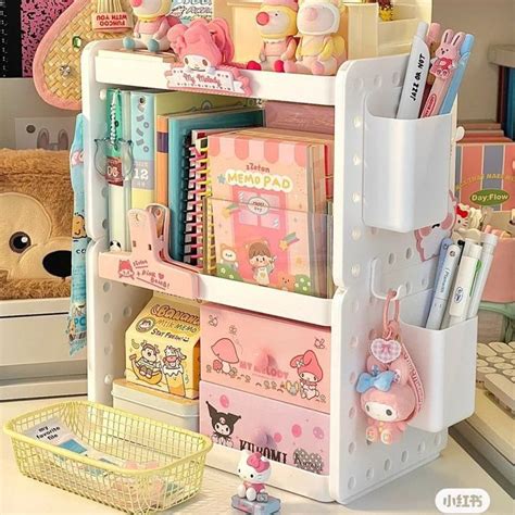 3 Tier Kawaii Desktop Storage Rack Crazily Kawaii