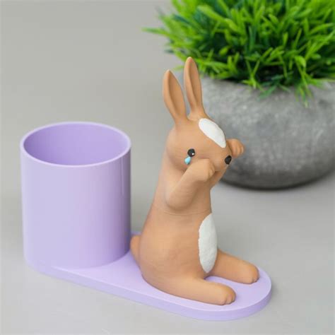3d Printable Crying Rabbit By Philippe Barreaud