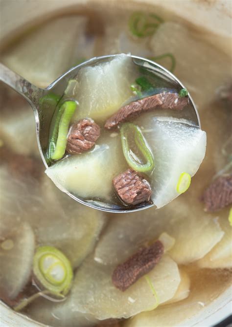 Korean Beef Radish Soup Sogogi Muguk Beyond Kimchee