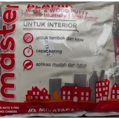 Jual Plamir Tembok Master Kg Plamir Tembok Jadi Langsung Pakai Kg Plamir Master Kg Shopee