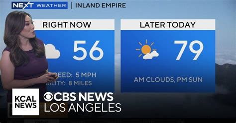 Amber Lees Morning Weather May 1 Cbs Los Angeles