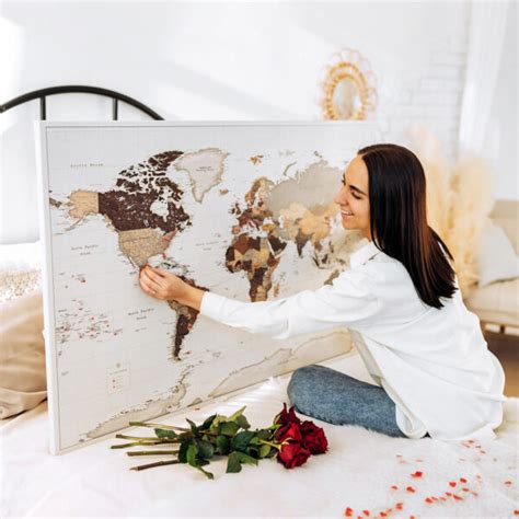 Push Pin World Maps With Pins To Mark Travels Tripmapworld Com