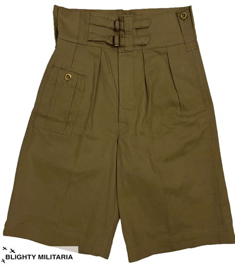 Original 1942 Dated 1941 Pattern British Khaki Drill Shorts Size 10
